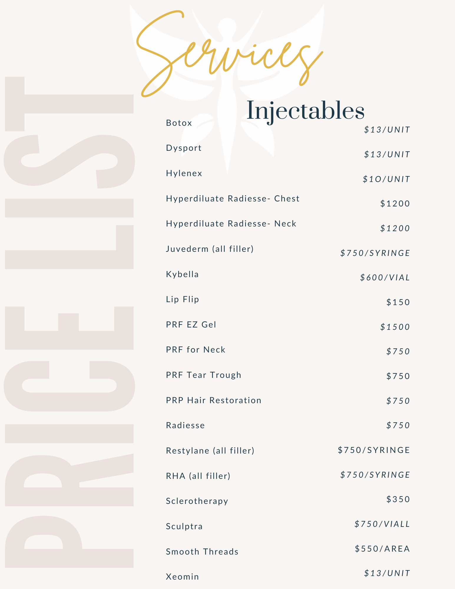 Injectables Pricing in Northern Virginia - Mountcastle Medical Spa and ...