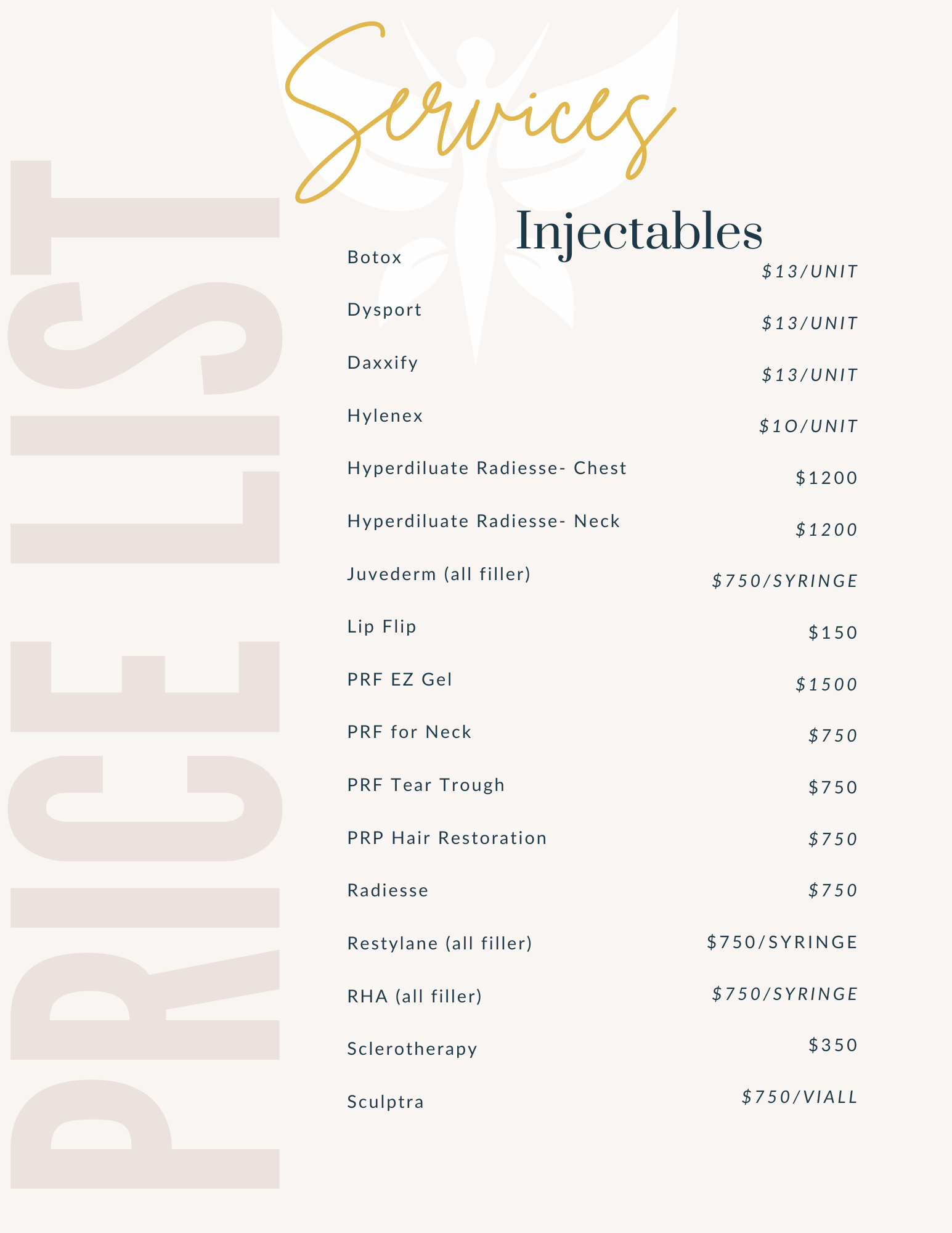 Injectables Pricing in Northern Virginia - Mountcastle Medical Spa and ...